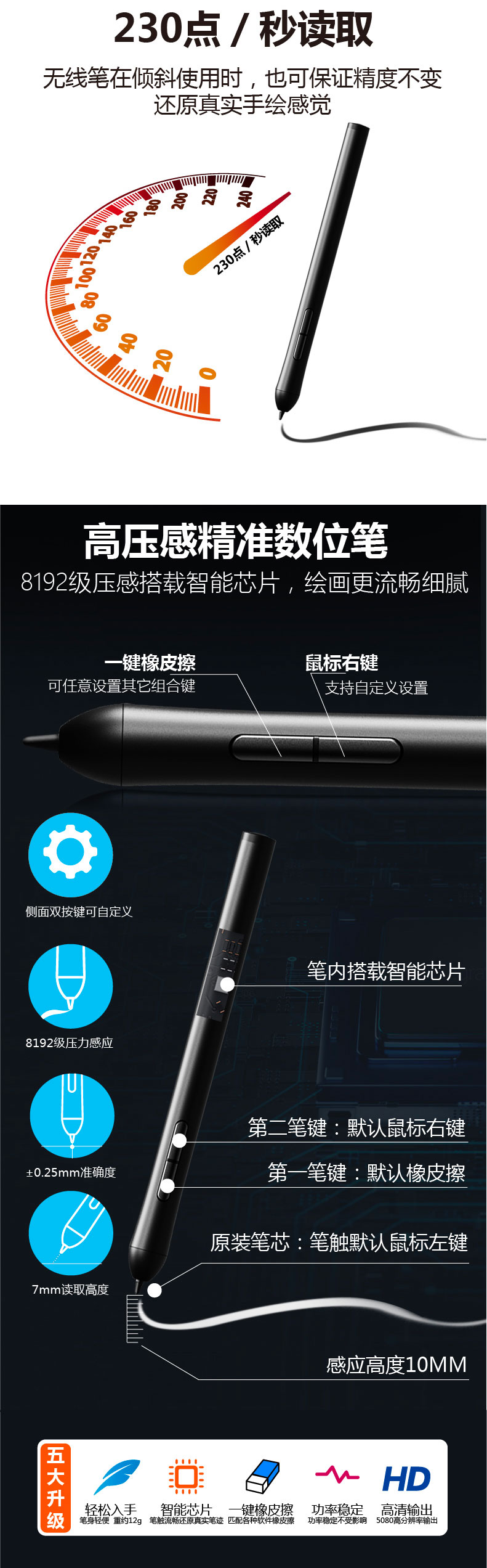 WP9625 乐写数位板-VSON官方网站