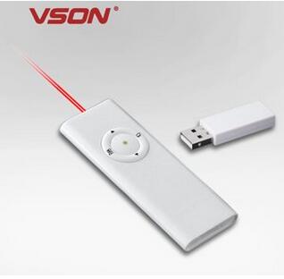 built-in memory wireless presenter with red laser pointer-VSON